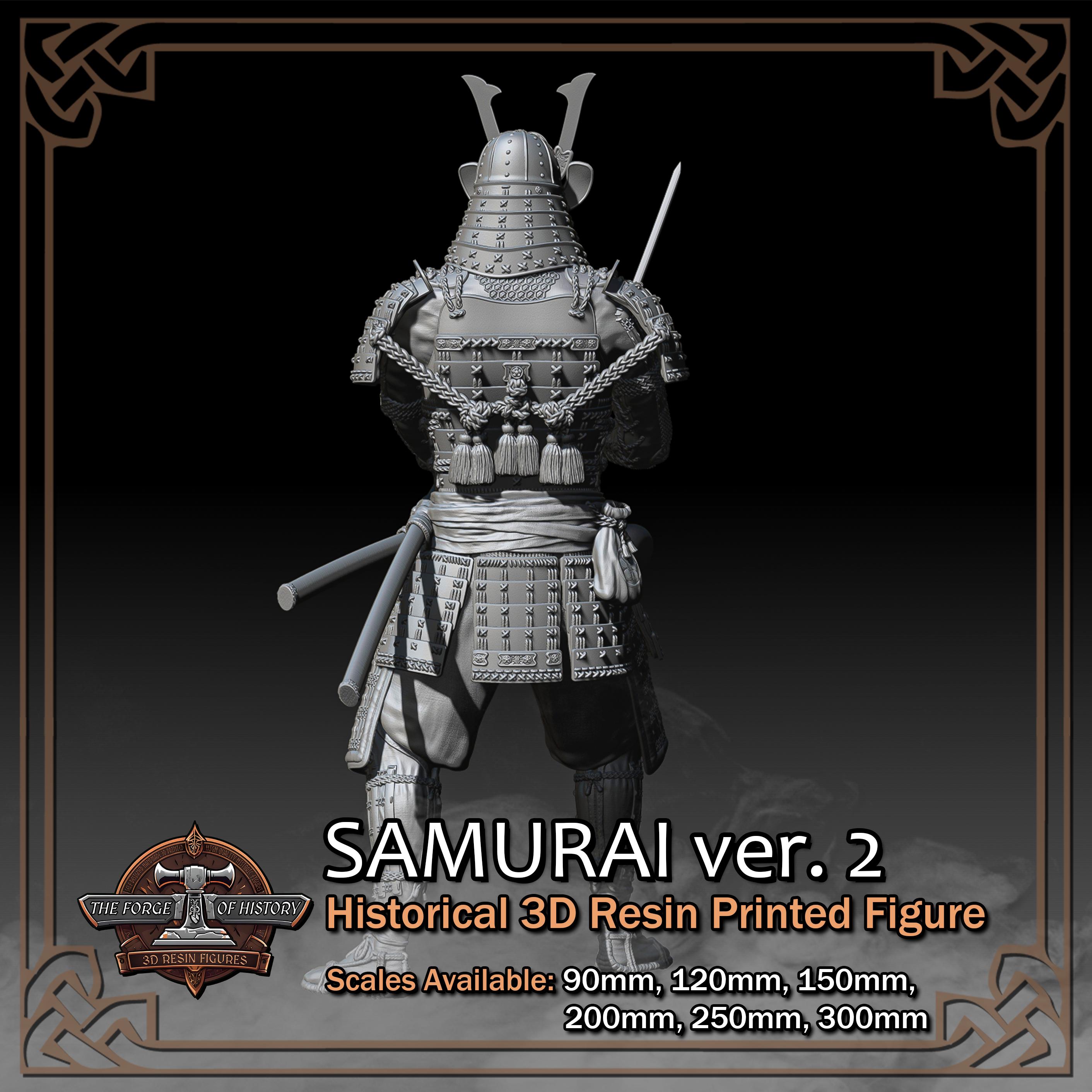 Feudal Japan Samurai Warrior Ver. 2 - Historical Figure - 3D Resin ...
