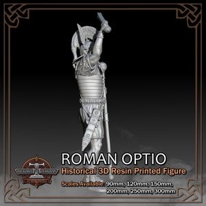 Roman Empire Optio - Historical Figure - 3D Resin Printed Model Kit ...
