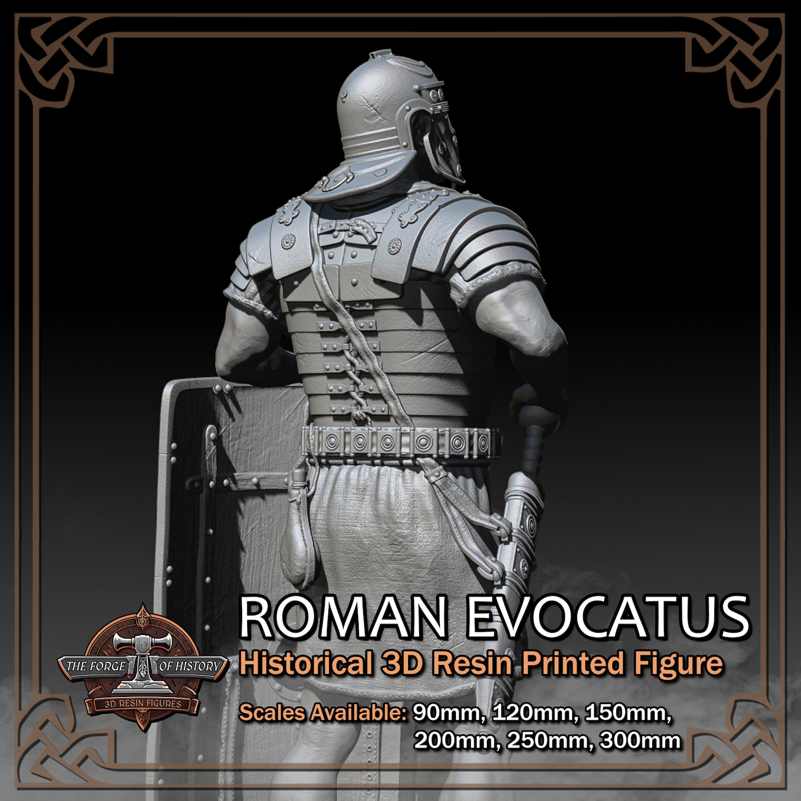 Roman Empire Evocatus Legionary - Historical Figure - 3D Resin Printed ...