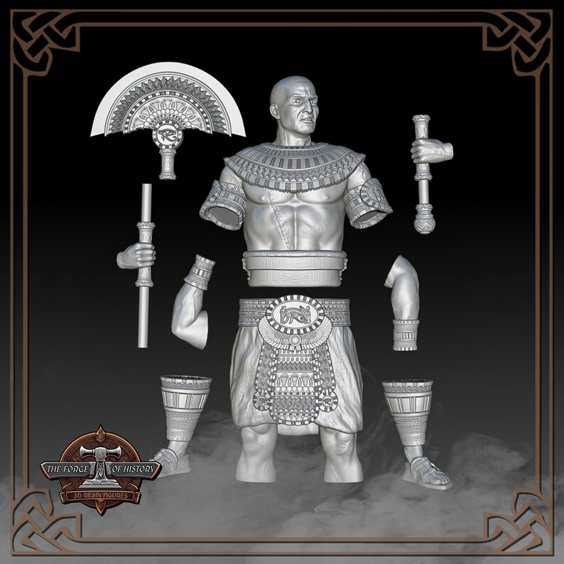 Egyptian Medjay tomb Guard Ver. 2 Historic Figure 3D Resin Printed ...