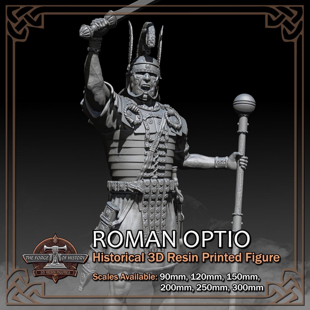 Roman Empire Optio - Historical Figure - 3D Resin Printed Model Kit ...