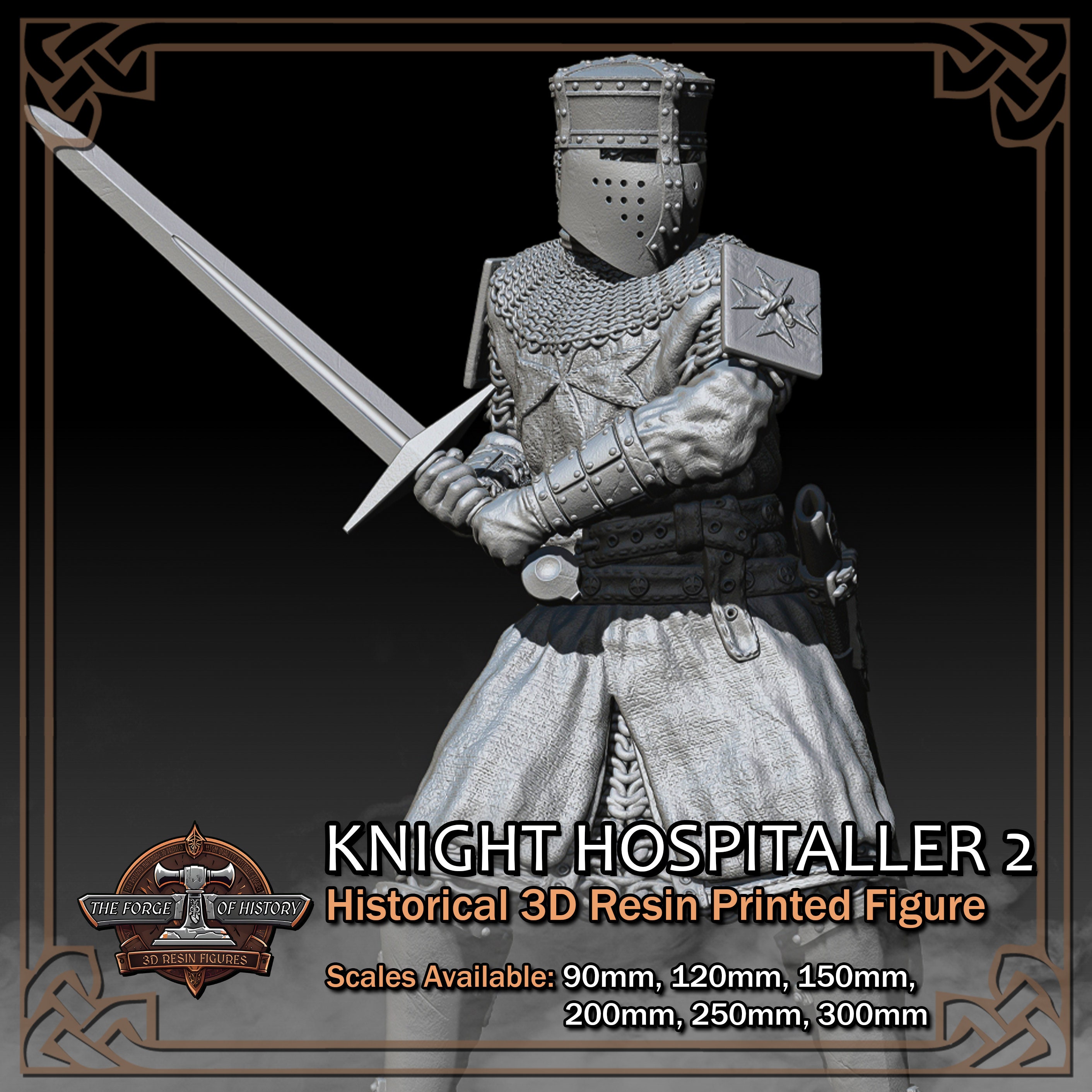 Knights Hospitaller 3-pack (value Set) - Historical Figures - 3D Resin ...