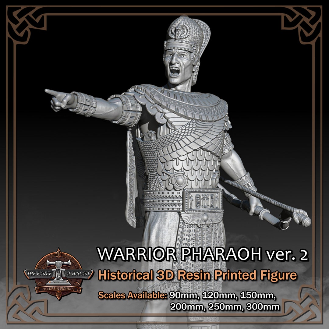 Ancient Egyptian Pharaoh With Bow - Historical Figure - 3D Resin ...
