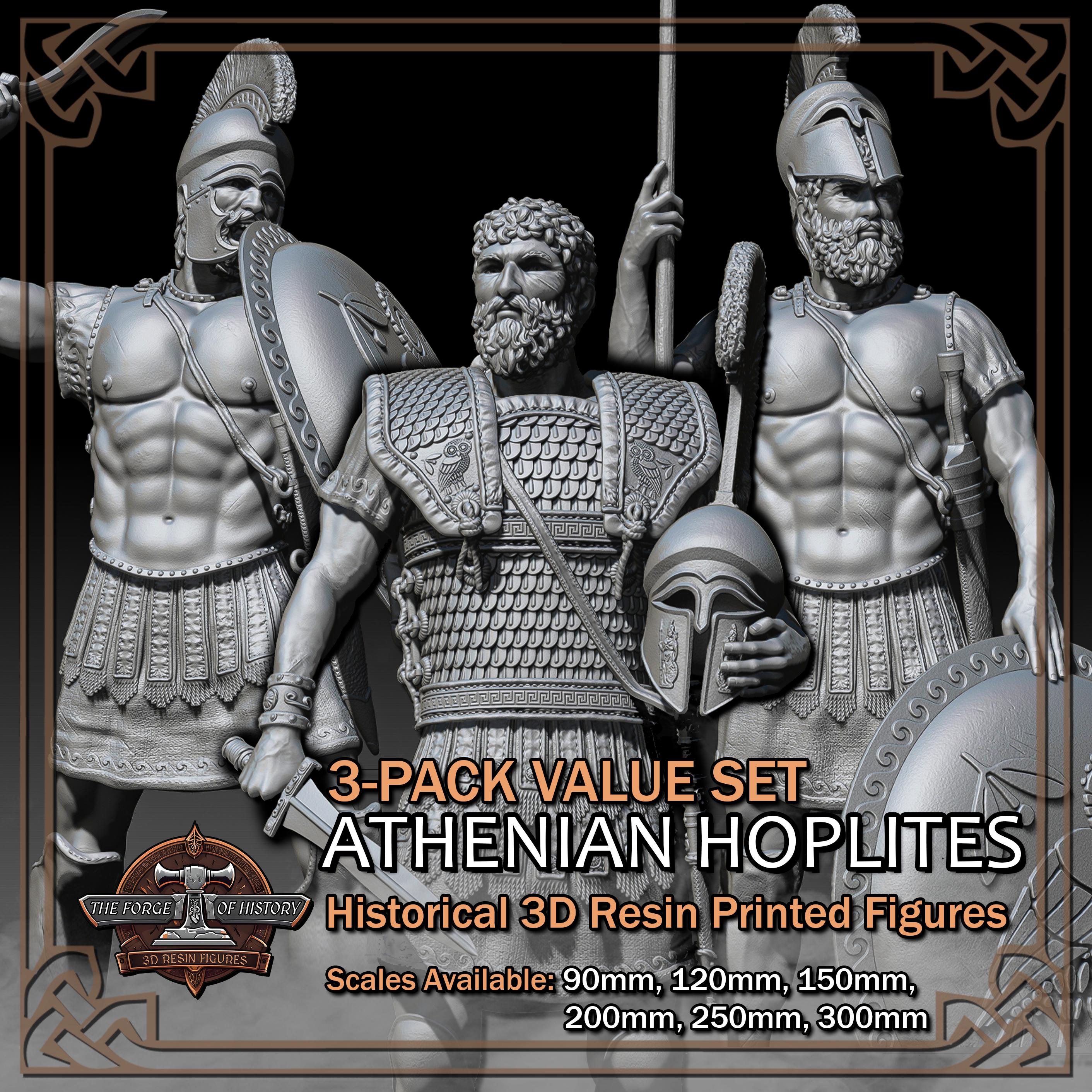 Ancient Greek Athenian Hoplite 3-pack (value Set) - Historical Figures ...