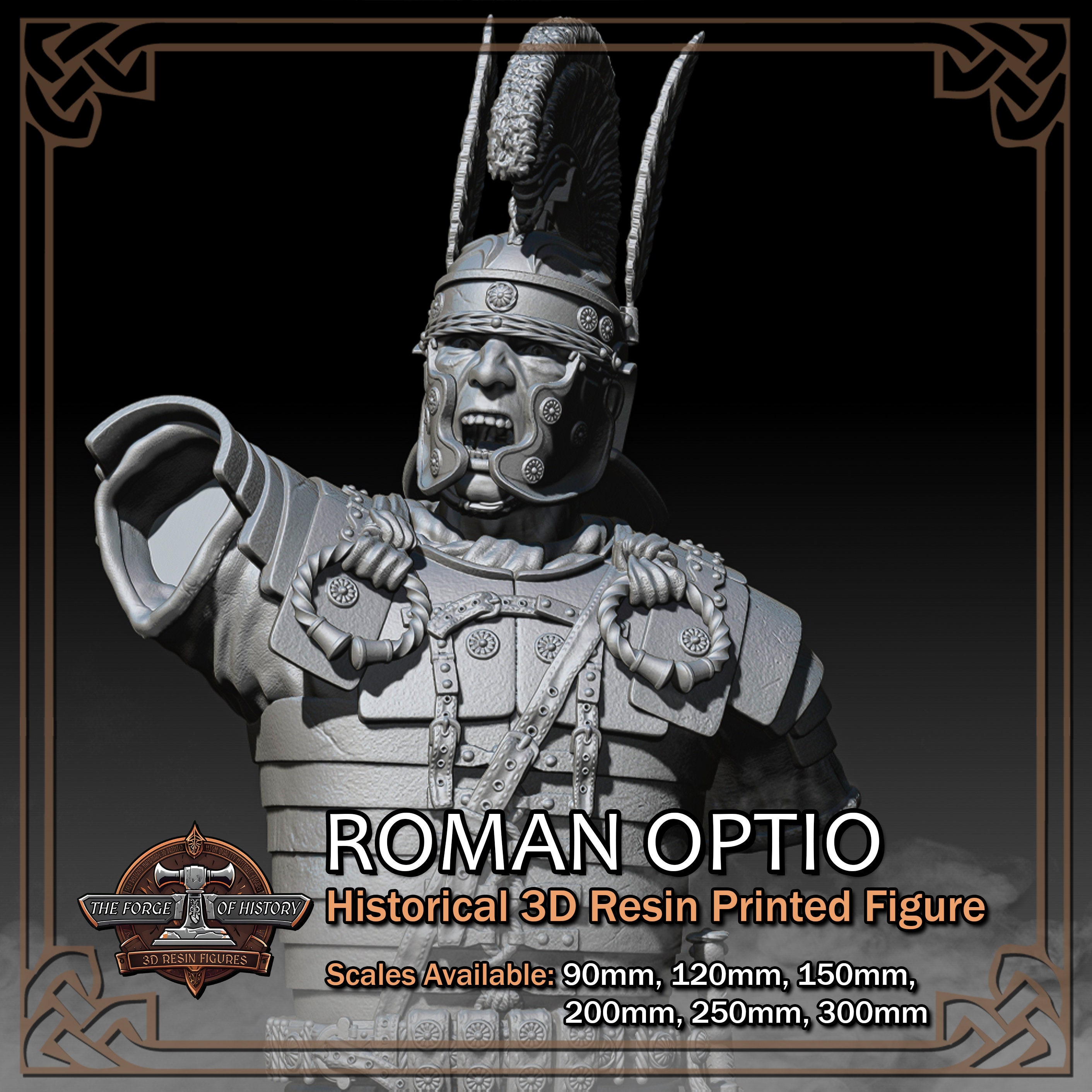 Roman Empire Optio - Historical Figure - 3D Resin Printed Model Kit ...