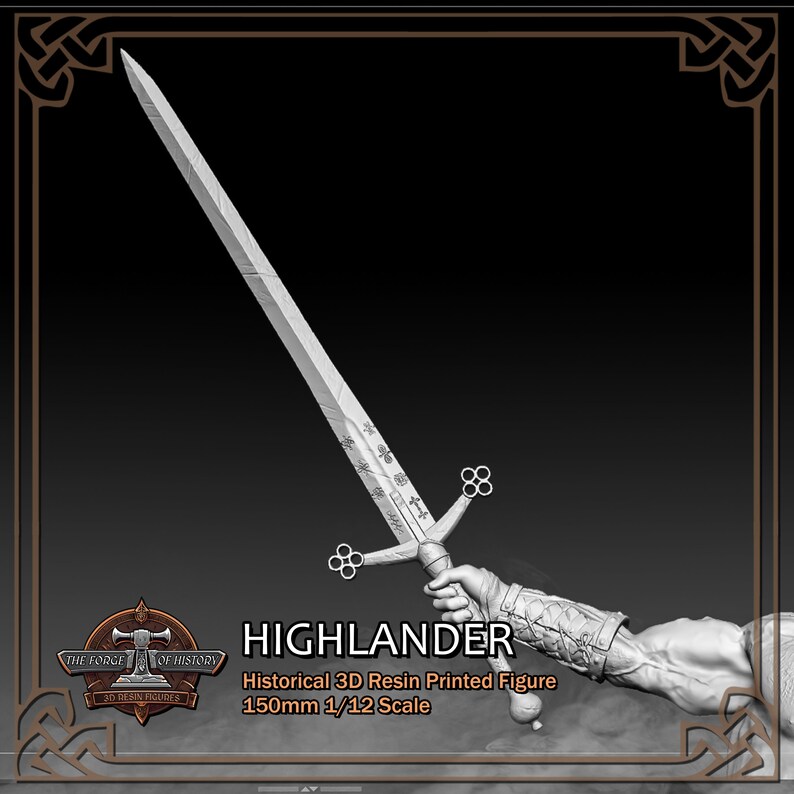 Scottish Highlander 150mm 1:12 Historical Figure 3D Resin Printed Model ...