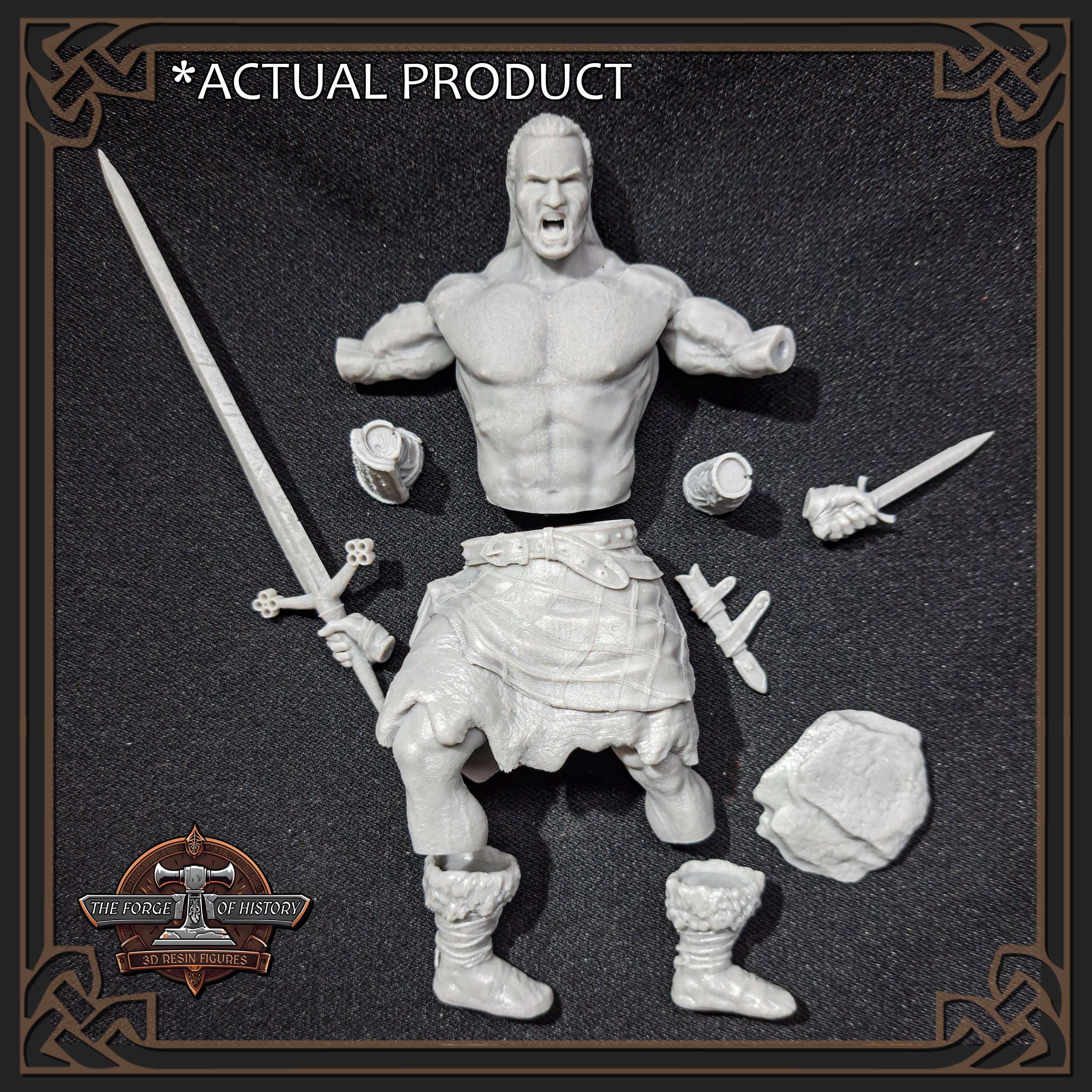 Scottish Highlander 150mm 1:12 Historical Figure 3D Resin Printed Model ...
