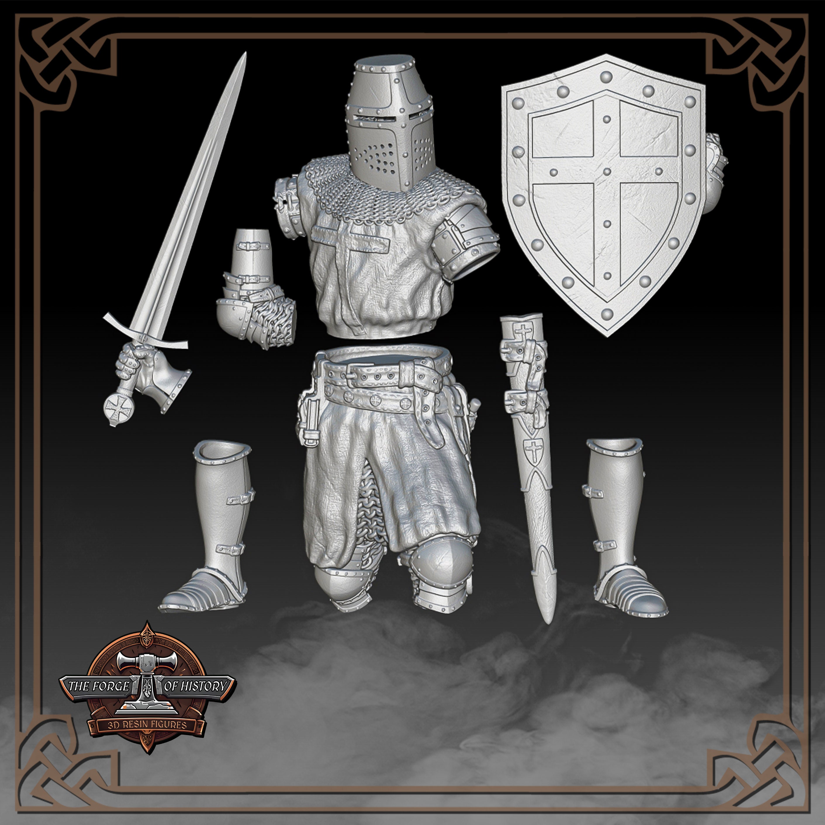 Crusader Knights Templar 3-pack V3 (value Set) - Historical Figures ...