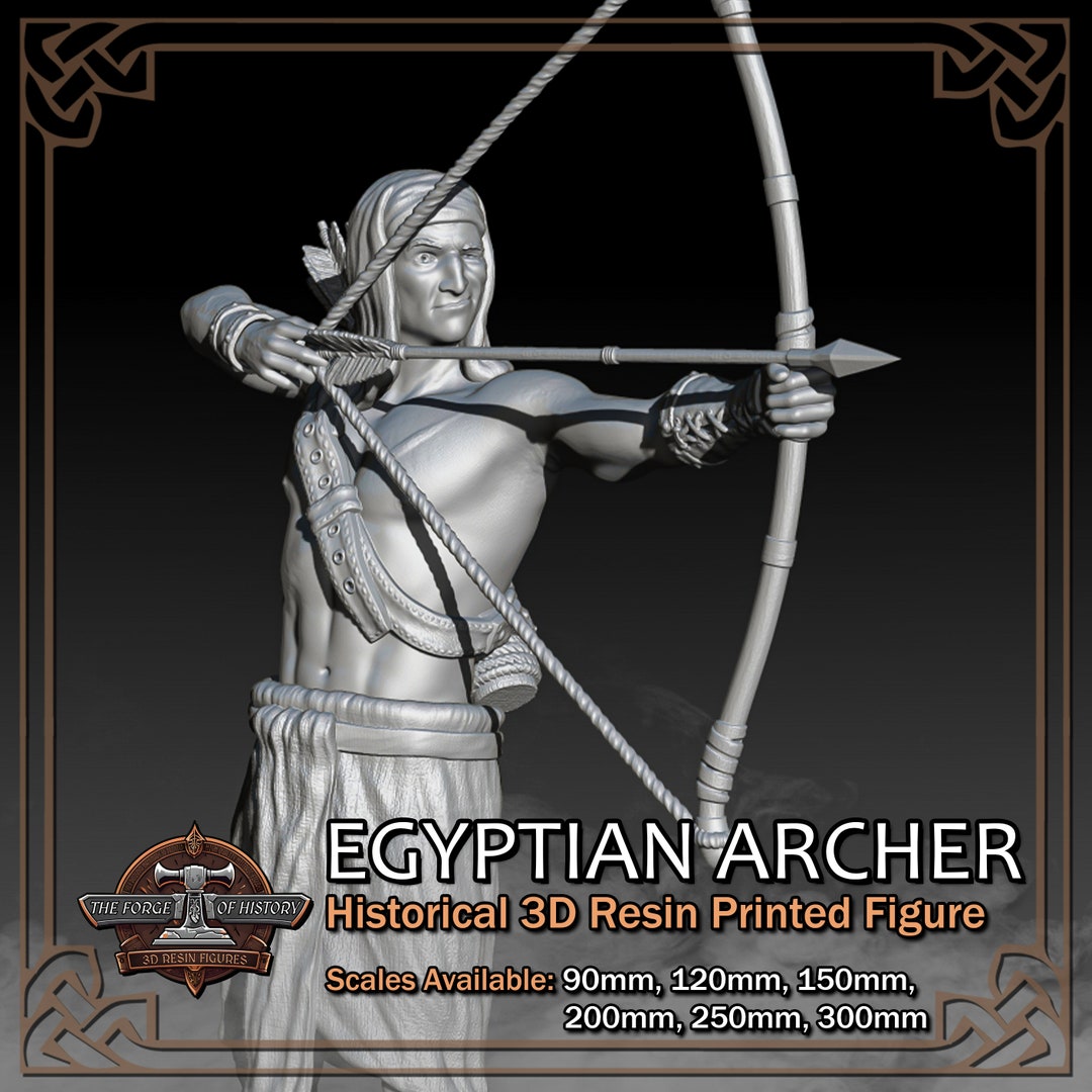 Ancient Egyptian Archer - Historical Figure - 3D Resin Printed Model ...