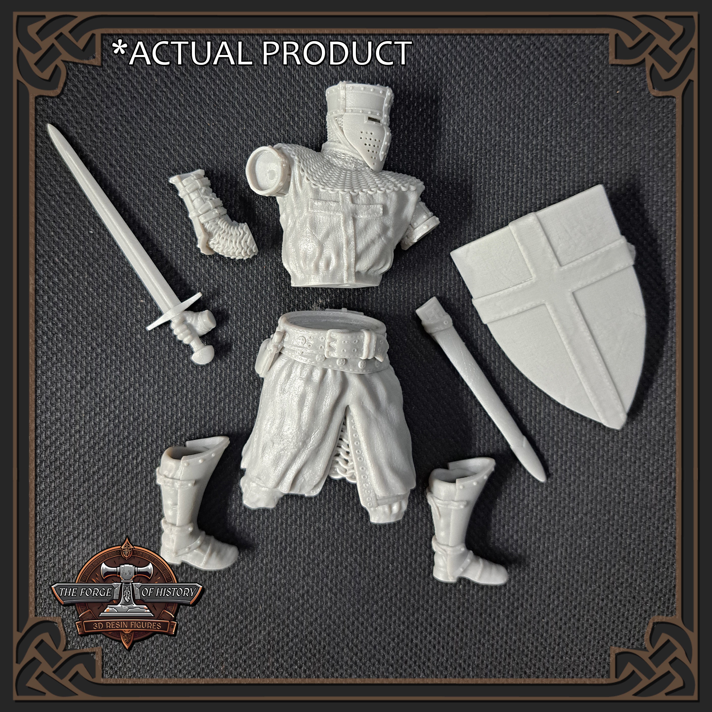 Crusader Knights Templar 3-pack V2 value Set Historical Figures 3D ...