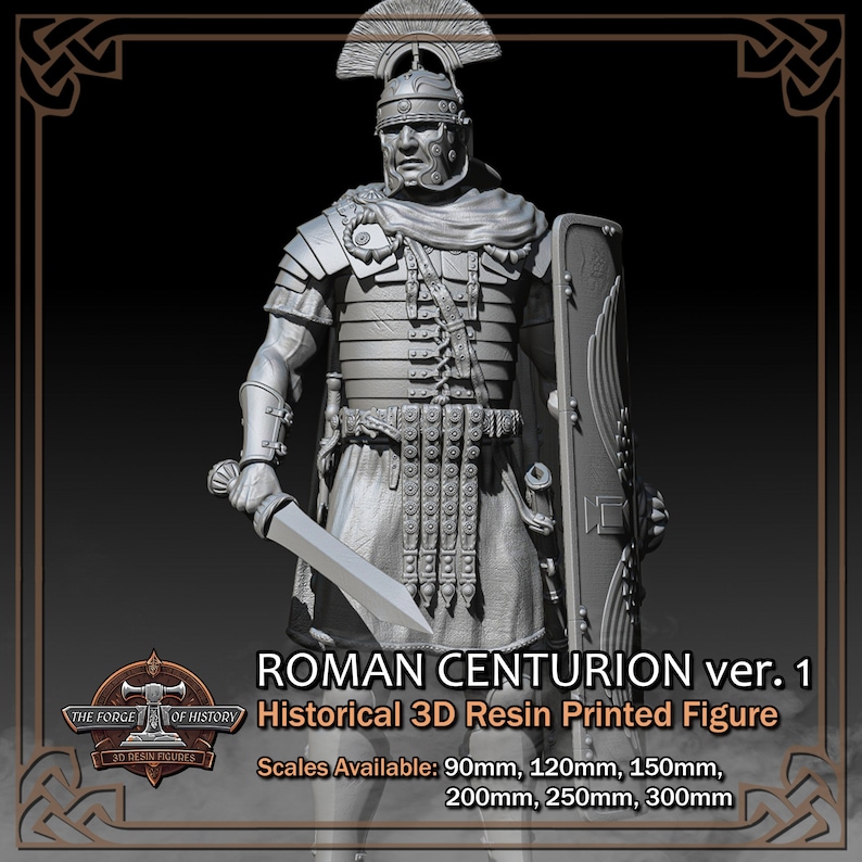 Roman Empire Centurion Ver. 1 - Historical Figure - 3D Resin Printed ...