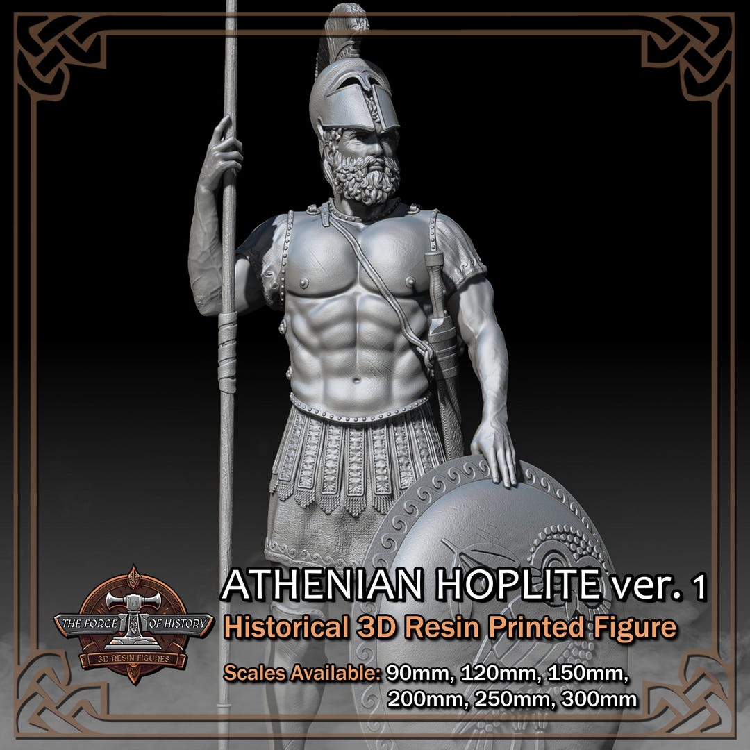 Ancient Greek Athenian Hoplite Ver. 1 - Historical Figure - 3D Resin ...