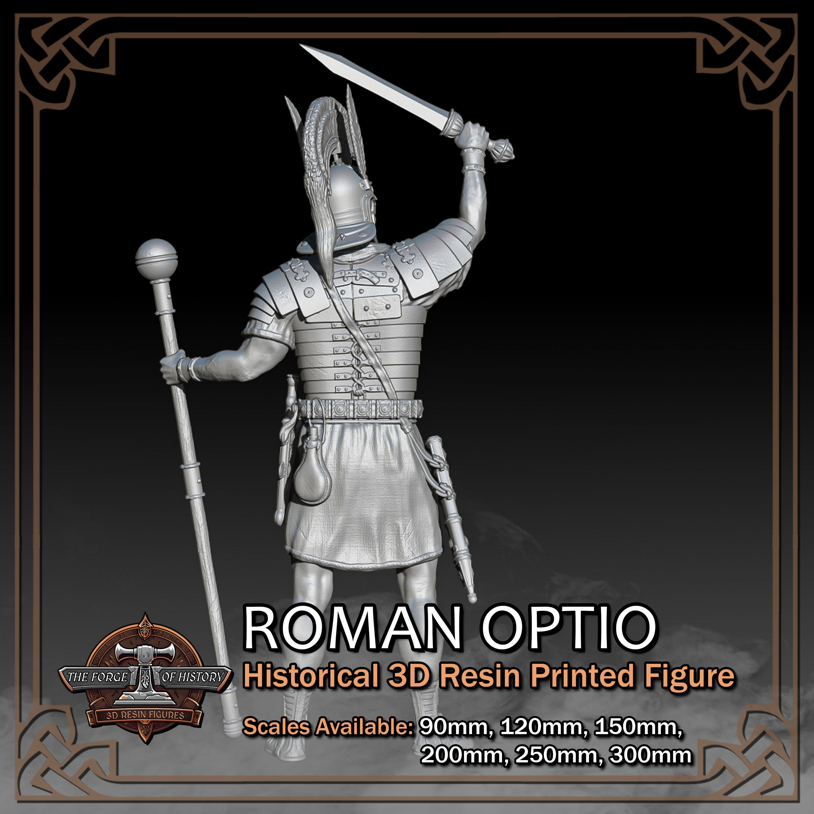 Roman Empire Optio - Historical Figure - 3D Resin Printed Model Kit ...