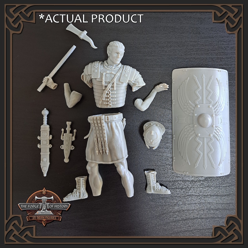 Roman Empire Legion 3-pack Ver. 2 value Set Historical Figures 3D Resin ...