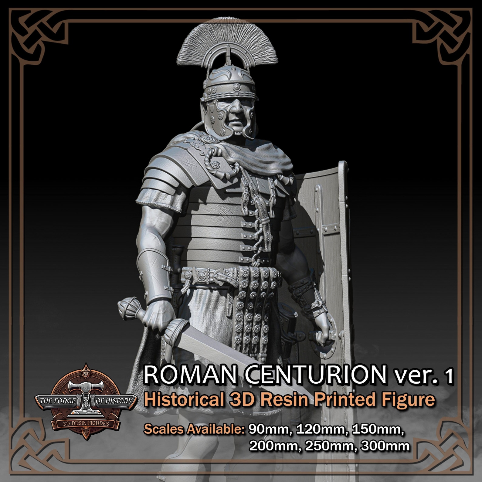 Roman Empire Centurion Ver. 1 - Historical Figure - 3D Resin Printed ...