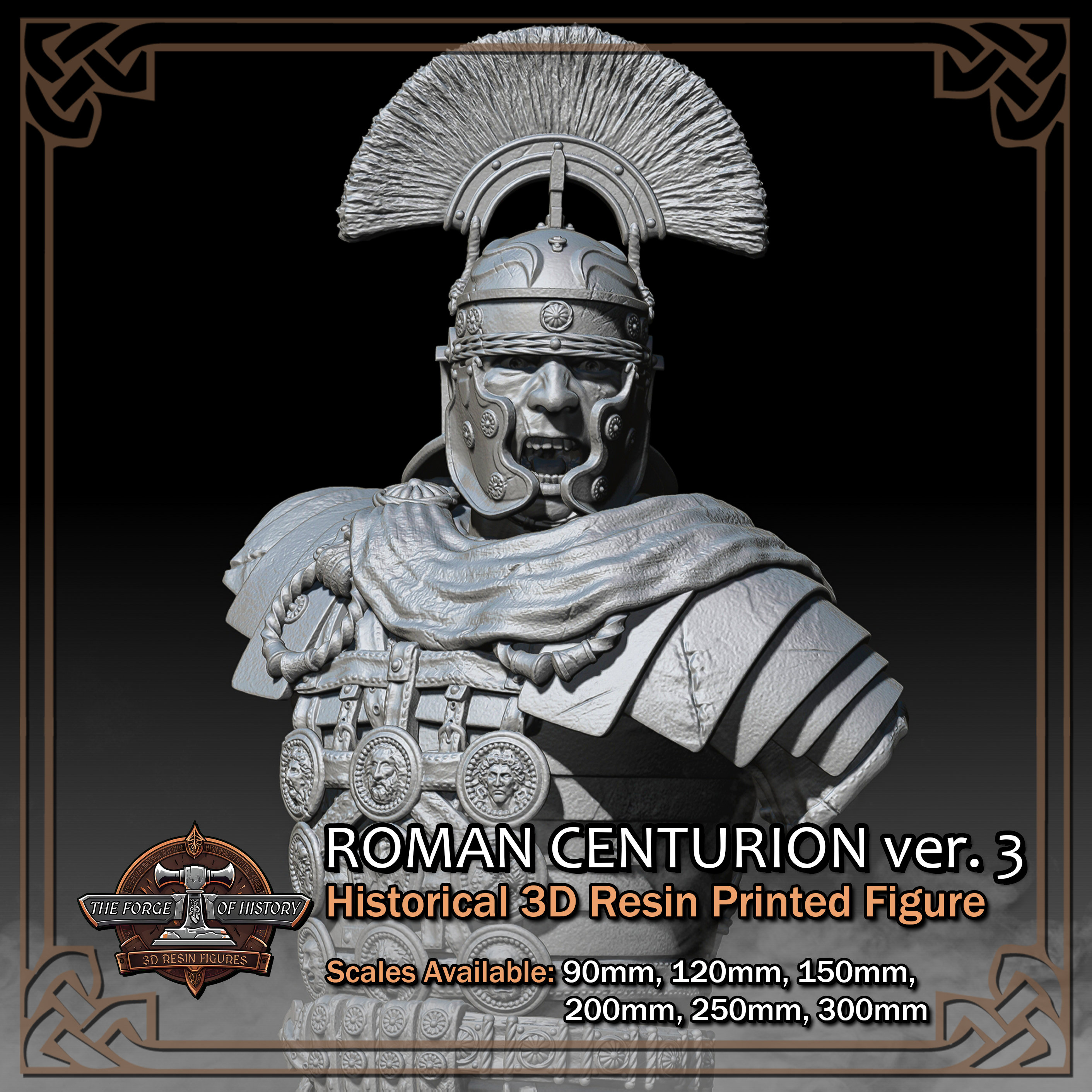Roman Empire Centurion Ver. 3 - Historical Figure - 3D Resin Printed ...