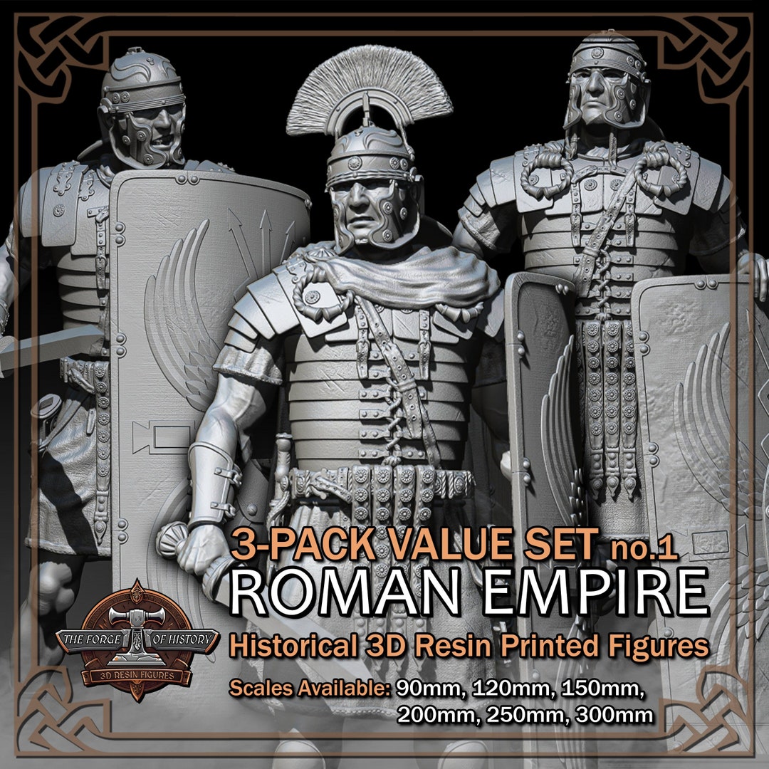 Roman Empire Legion 3-pack Ver. 1 (value Set) - Historical Figures - 3D ...