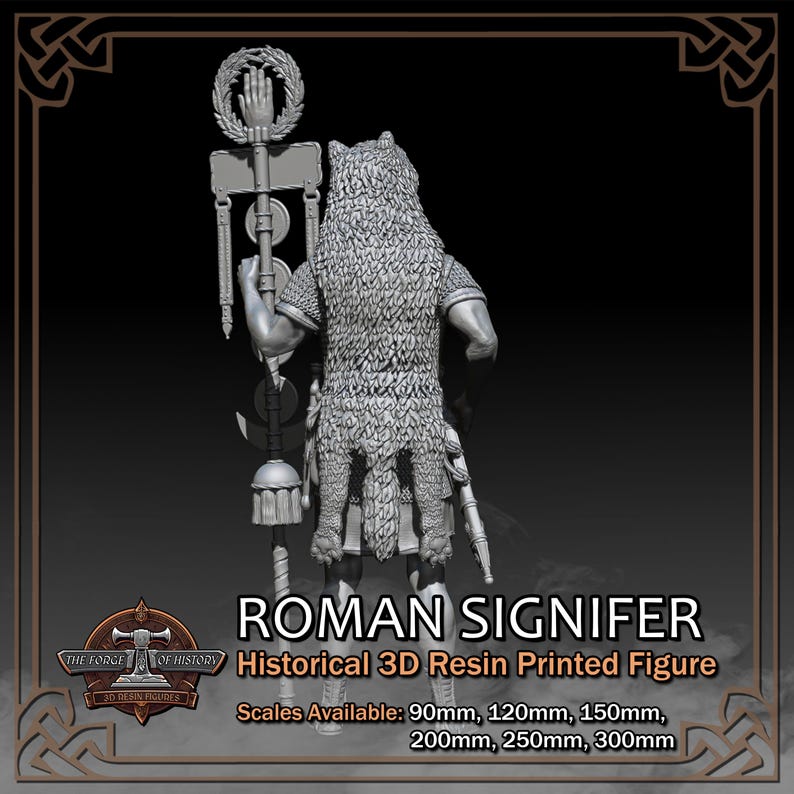Roman Empire Signifer Standard Bearer - Historical Figure - 3D Resin ...