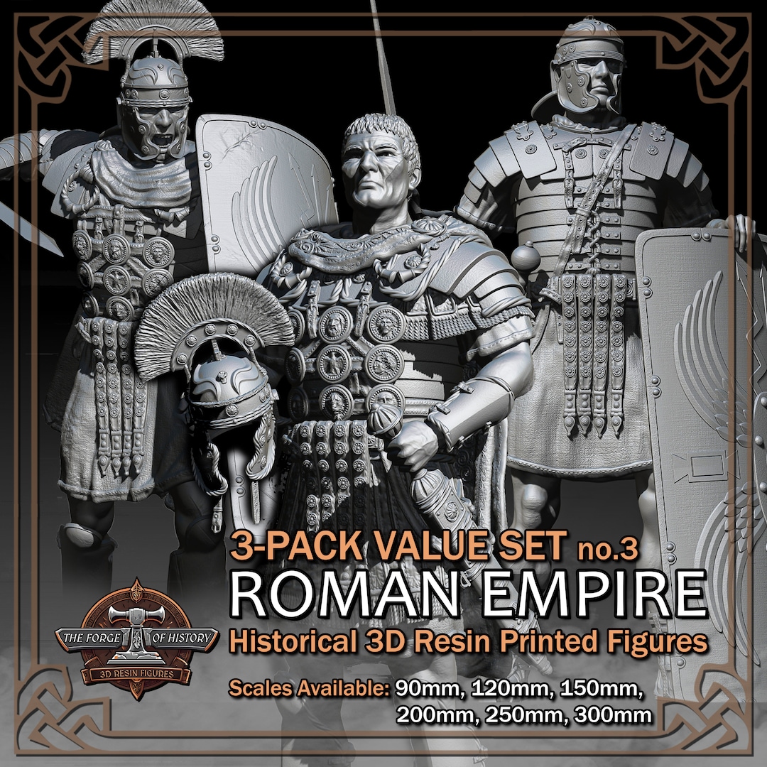 Roman Empire Legion 3-pack Ver. 3 (value Set) - Historical Figures - 3D ...
