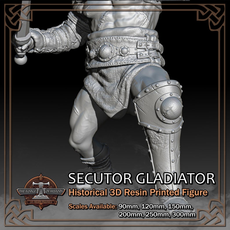 Secutor Gladiator - Historical Figure - 3D Resin Printed Model Kit ...