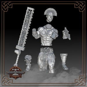 Aztec Sun Champion - Fantasy Figure - 3D Resin Printed Model Kit ...