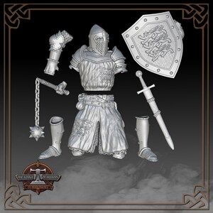 Medieval English Knight Version 1 - Historical Figure - 3D Resin ...
