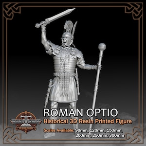 Roman Empire Optio - Historical Figure - 3D Resin Printed Model Kit ...