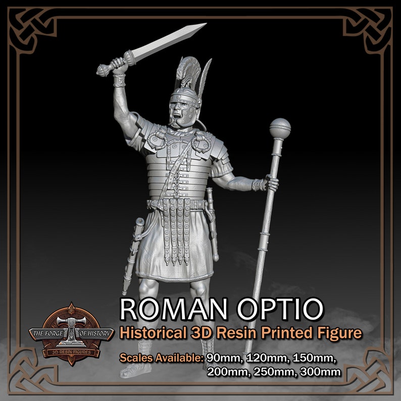 Roman Empire Optio - Historical Figure - 3D Resin Printed Model Kit ...