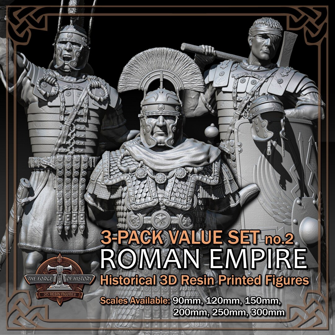 Roman Empire Legion 3-pack Ver. 2 (value Set) - Historical Figures - 3D ...