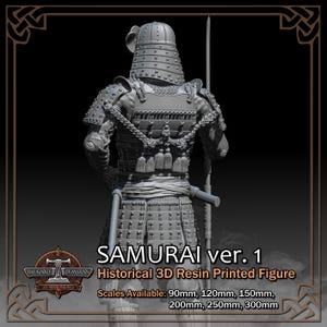 Feudal Japan Samurai Warrior Ver. 1 - Historical Figure - 3D Resin ...