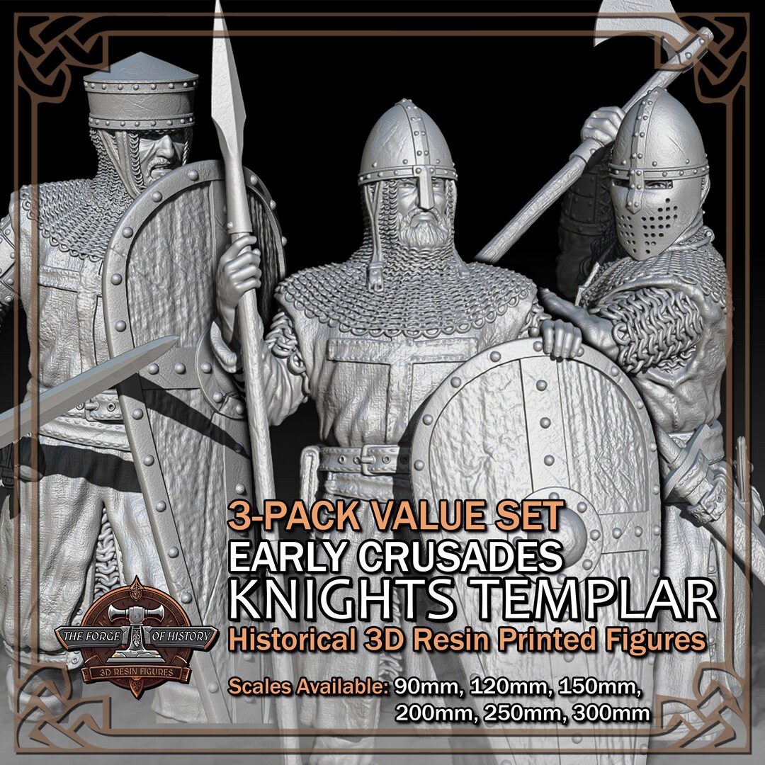 Crusader Knights Templar 3-pack V1 (value Set) - Historical Figures ...