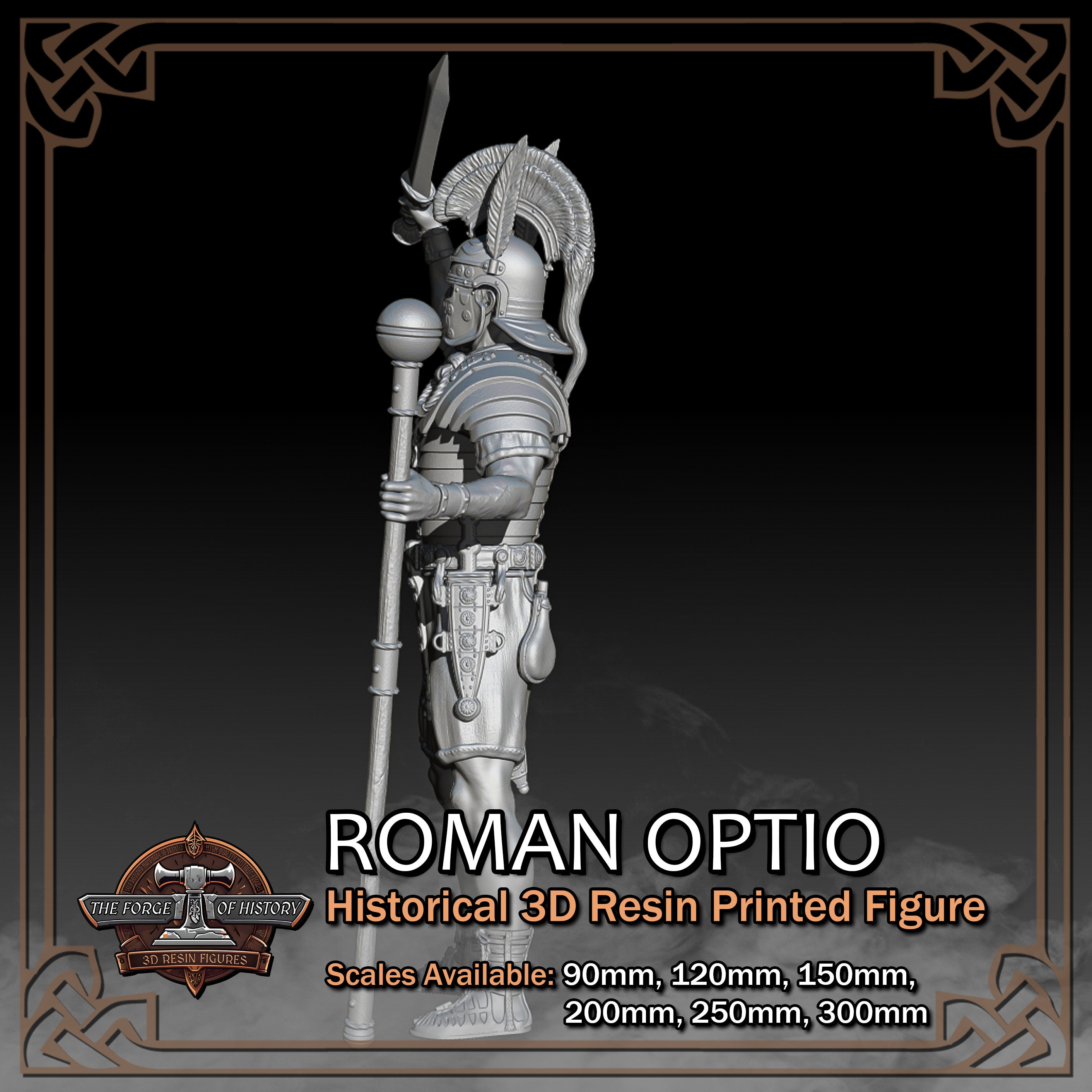 Roman Empire Optio - Historical Figure - 3D Resin Printed Model Kit ...