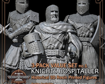 Crusader Knight Templar Version 8 - Historical Figure - 3D Resin ...