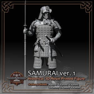 Feudal Japan Samurai Warrior Ver. 1 - Historical Figure - 3D Resin ...