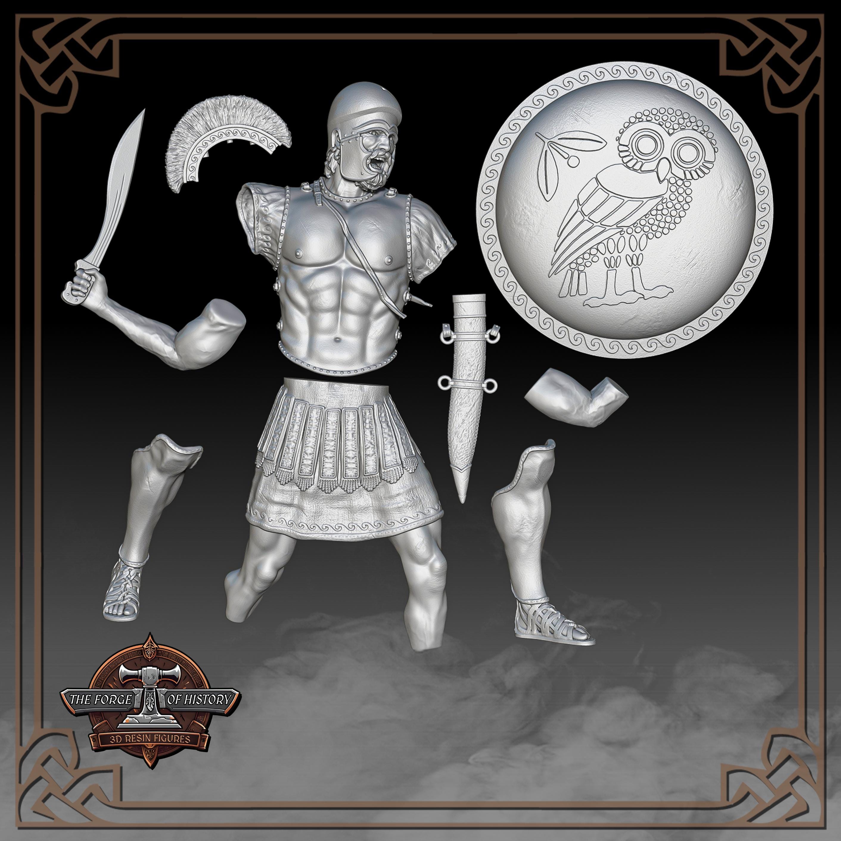 Ancient Greek Athenian Hoplite 3-pack (value Set) - Historical Figures ...