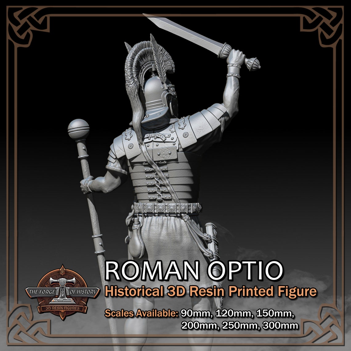Roman Empire Optio - Historical Figure - 3D Resin Printed Model Kit ...