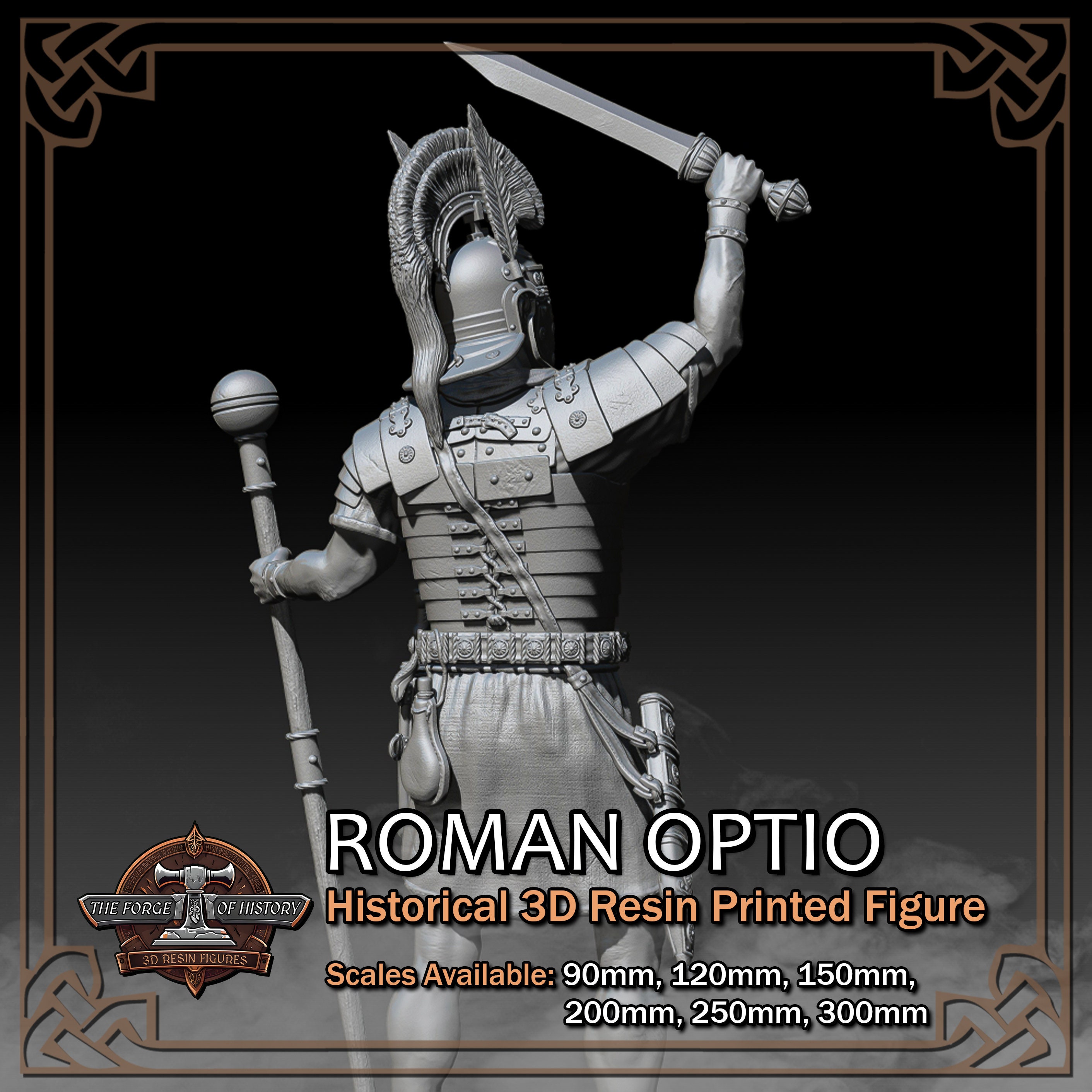 Roman Empire Optio - Historical Figure - 3D Resin Printed Model Kit ...