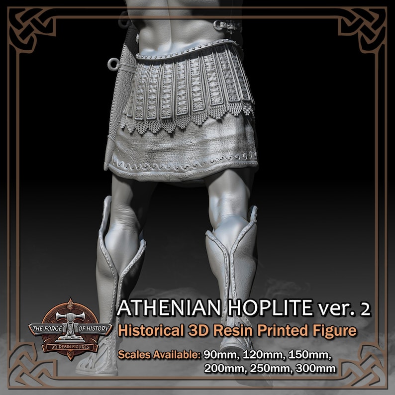 Ancient Greek Athenian Hoplite Ver. 2 - Historical Figure - 3D Resin ...