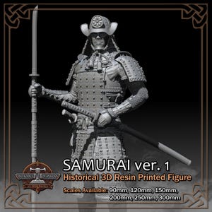 Feudal Japan Samurai Warrior Ver. 1 - Historical Figure - 3D Resin ...