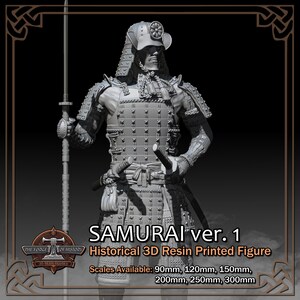 Feudal Japan Samurai Warrior Ver. 1 - Historical Figure - 3D Resin ...