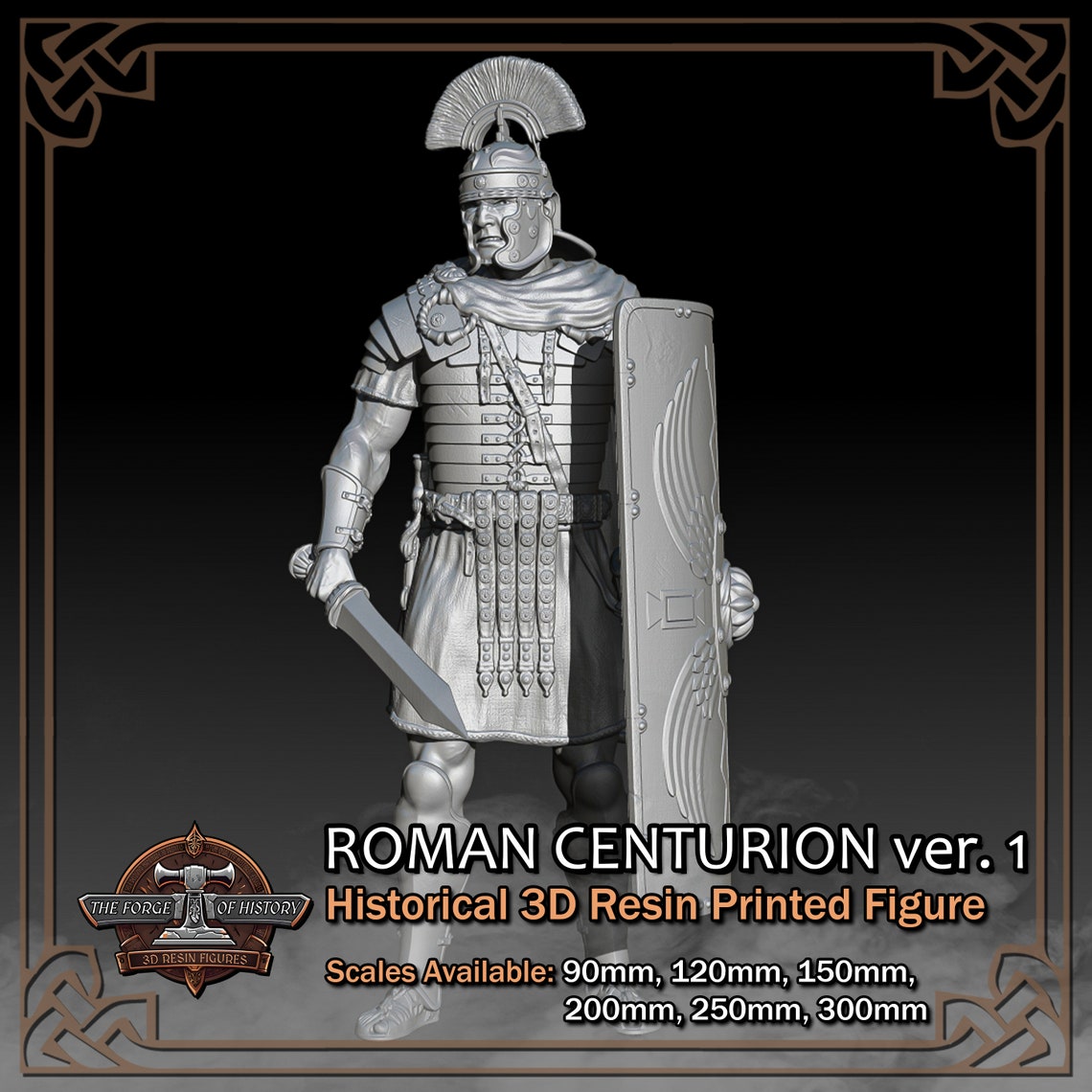 Roman Empire Centurion Ver. 1 - Historical Figure - 3D Resin Printed ...
