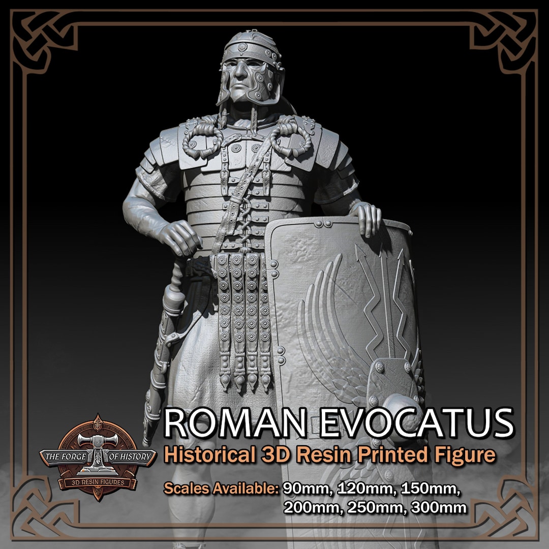 Roman Empire Evocatus Legionary - Historical Figure - 3D Resin Printed ...