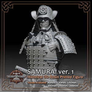 Feudal Japan Samurai Warrior Ver. 1 - Historical Figure - 3D Resin ...