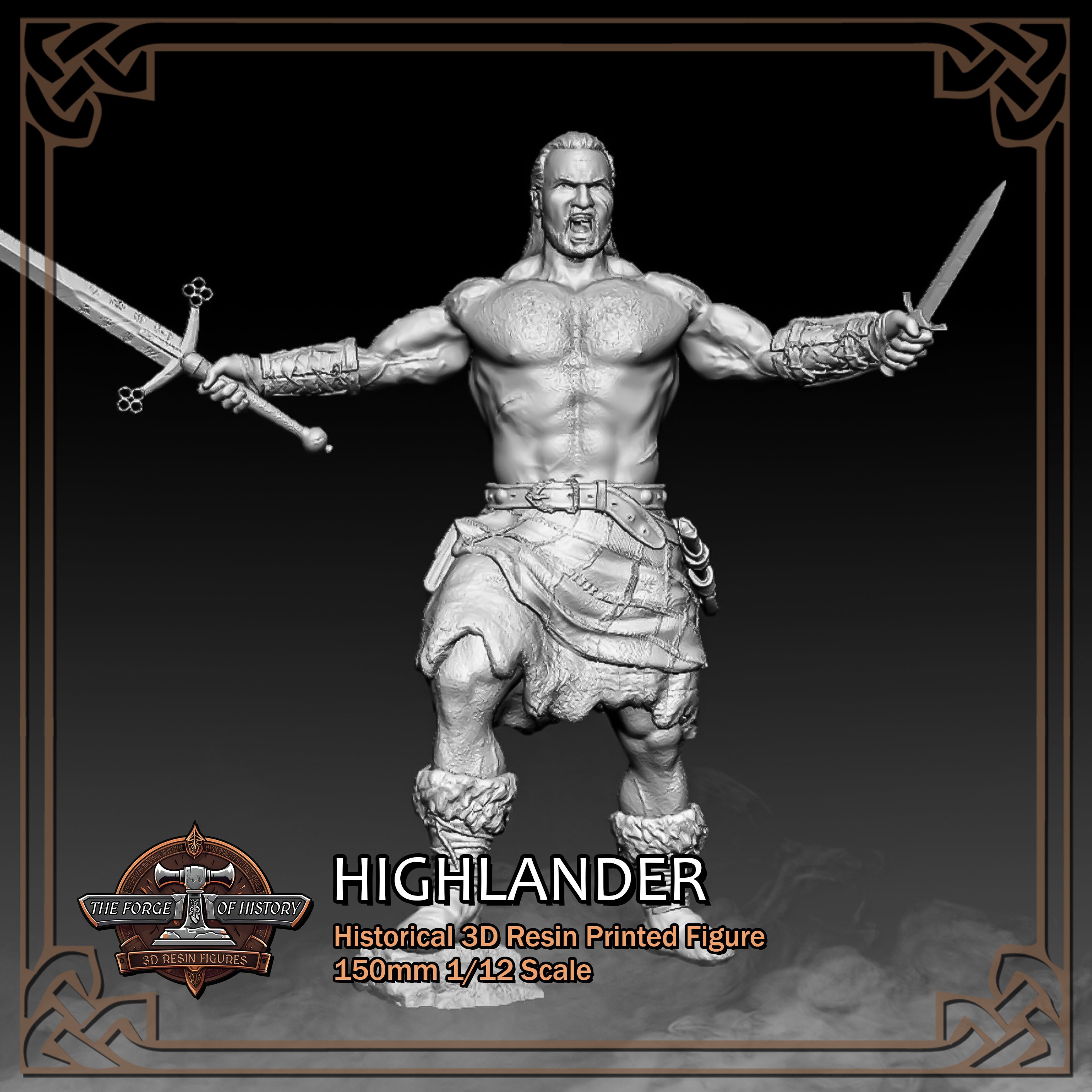 Scottish Highlander 150mm 1:12 Historical Figure 3D Resin Printed Model Kit - Etsy
