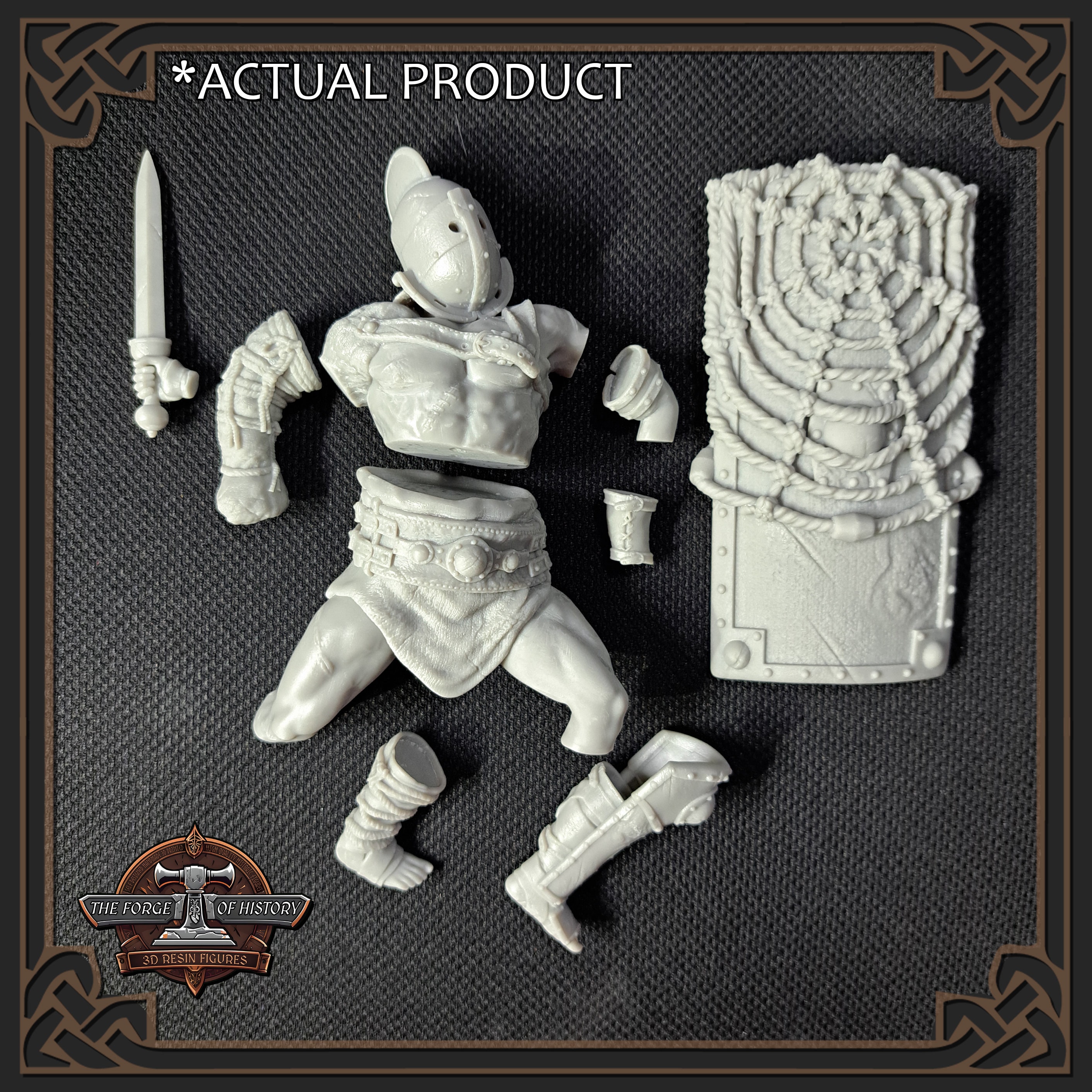 Secutor VS Retiarius Gladiator 2-pack Diorama Historical Figures 3D ...