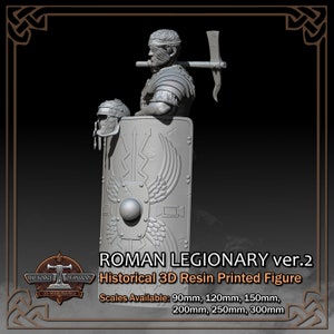 Roman Empire Legionary Ver. 2 - Historical Figure - 3D Resin Printed ...