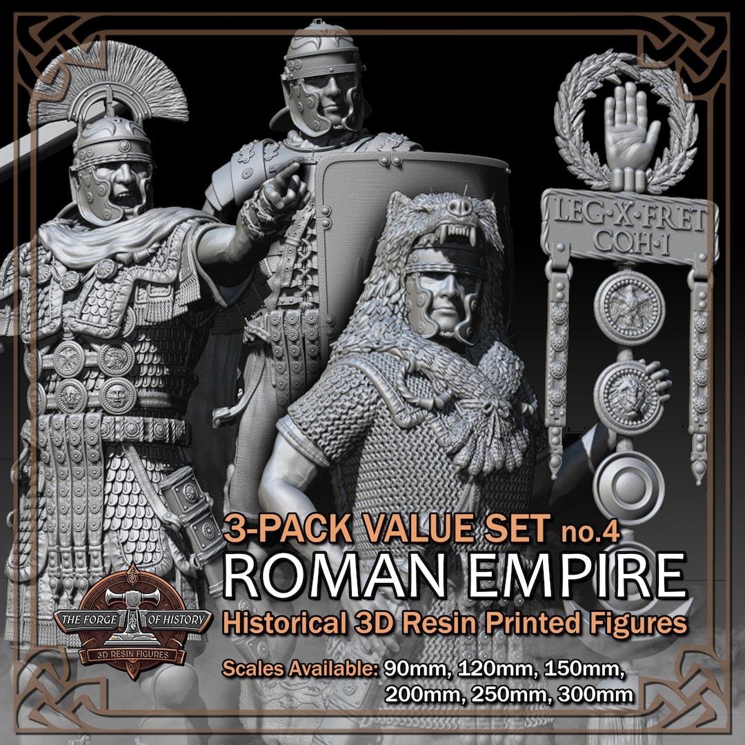 Roman Empire Legion 3-pack Ver. 4 (value Set) - Historical Figures - 3D ...