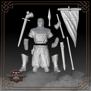 Crusader Knight Templar Version 4 - Historical Figure - 3D Resin ...
