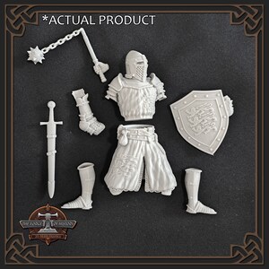 Medieval English Knight Version 1 - Historical Figure - 3D Resin ...