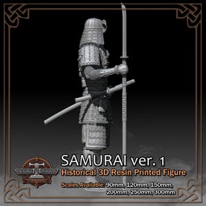 Feudal Japan Samurai Warrior Ver. 1 - Historical Figure - 3D Resin ...